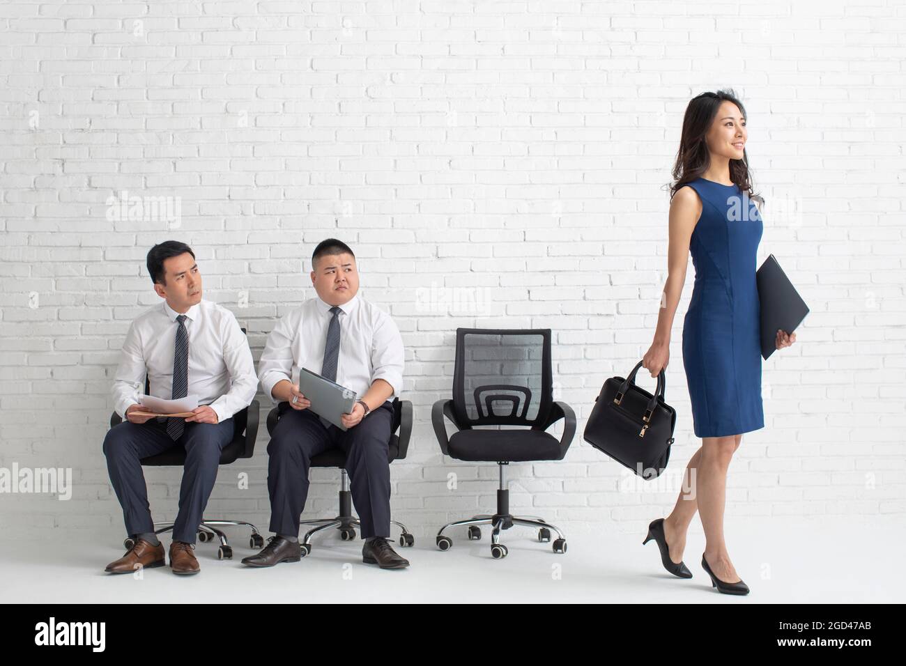 Business people attending job interview Stock Photo - Alamy