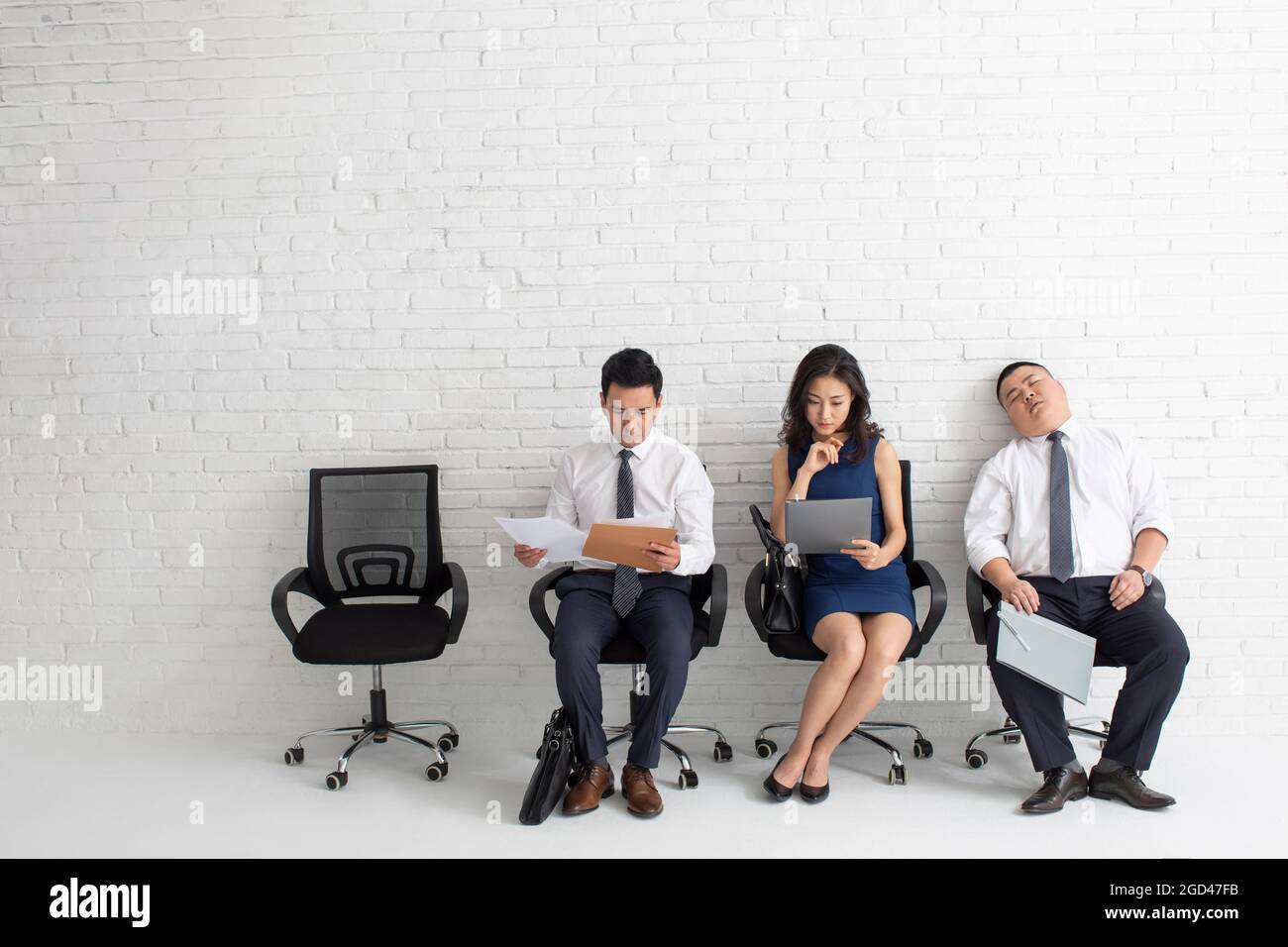 Business people waiting for job interview Stock Photo - Alamy