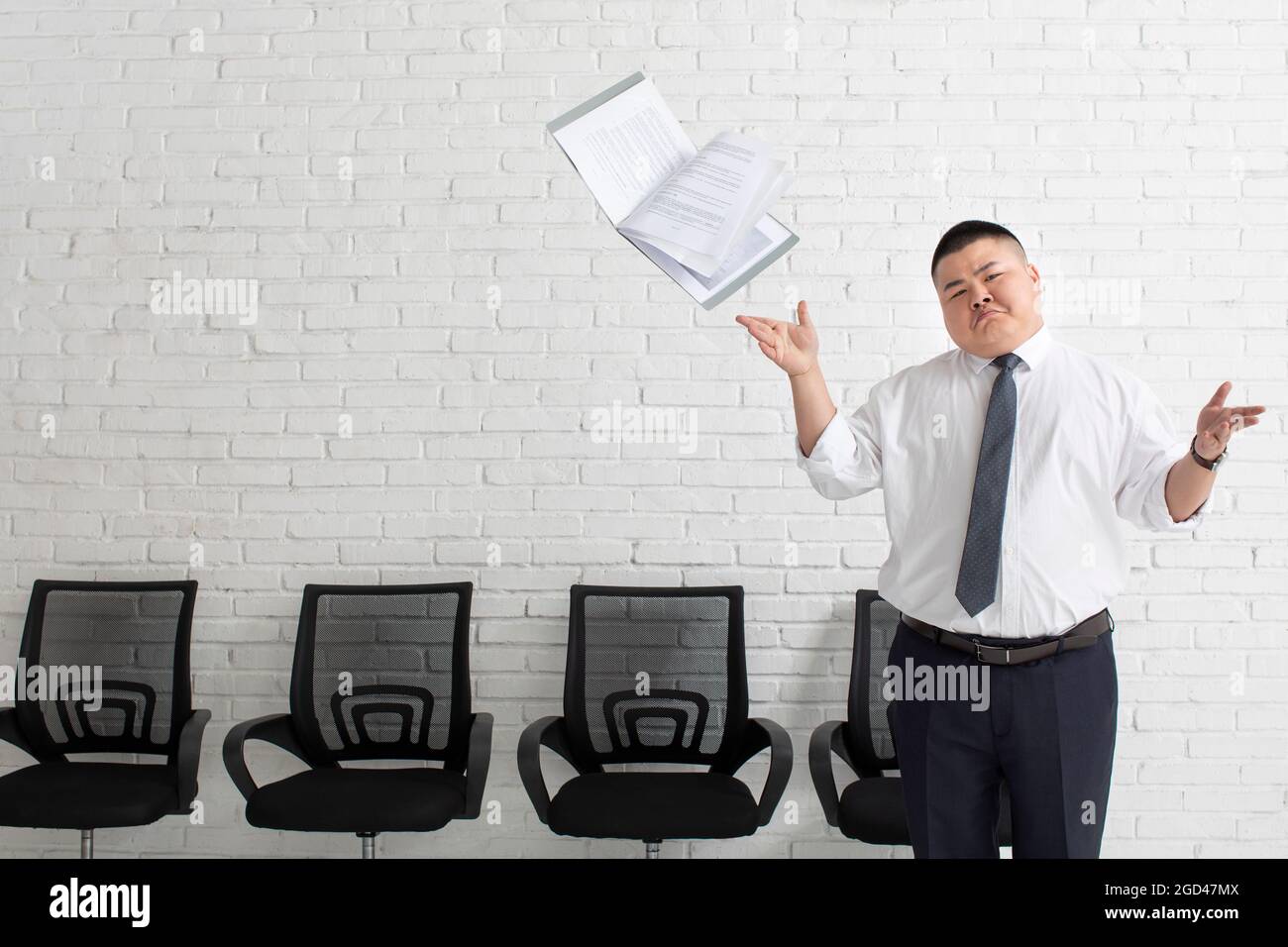Man throwing chair hi-res stock photography and images - Alamy