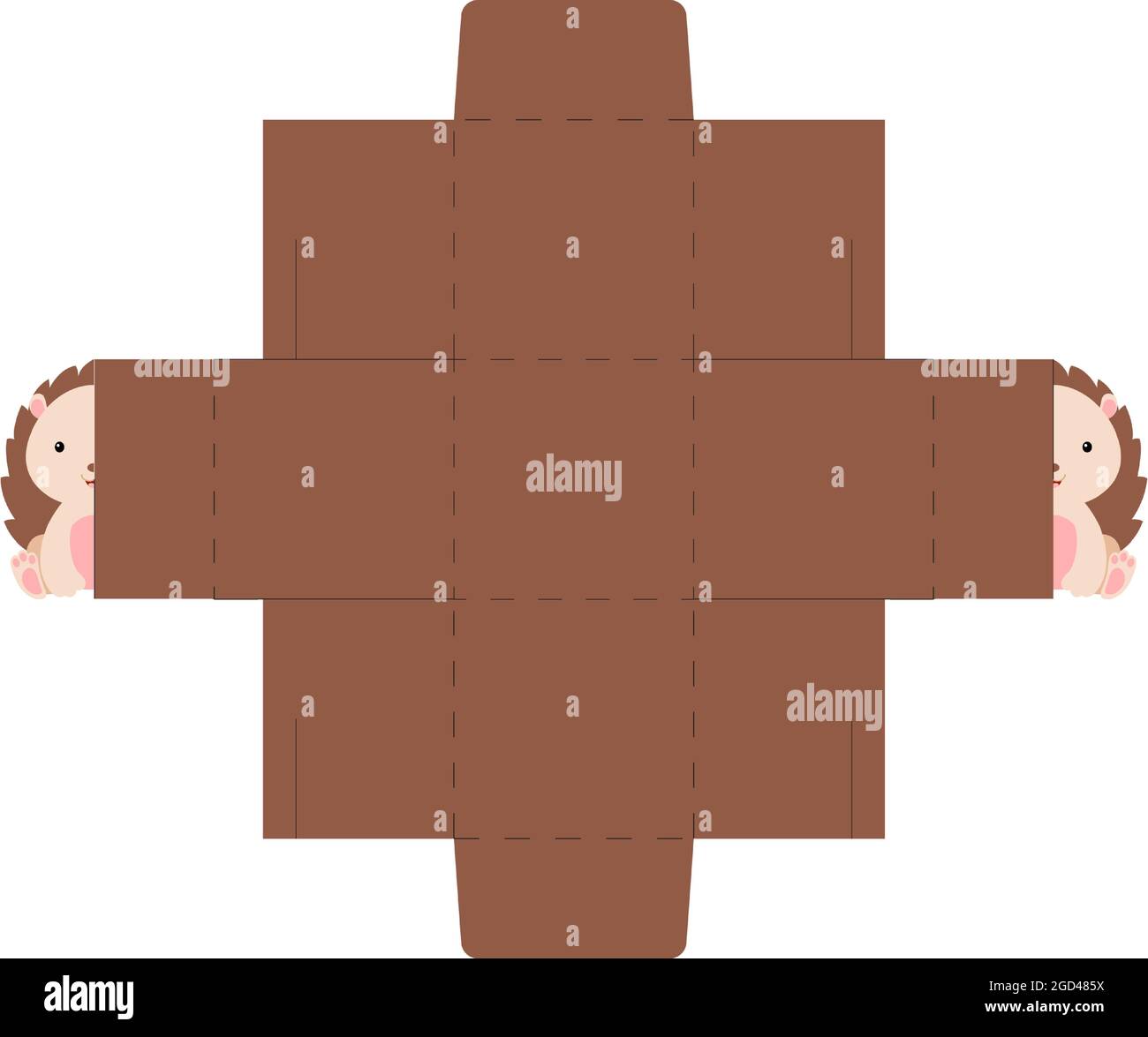 Simple Packaging Favor Box Hedgehog Design For Sweets Candies Small