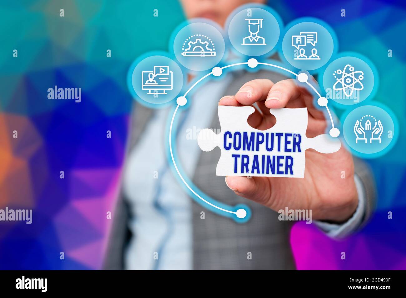 Inspiration showing sign Computer Trainer. Business idea instruct and ...