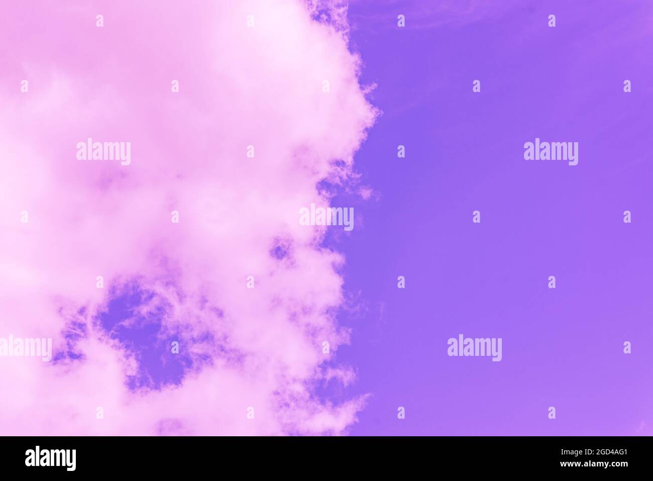 Beautiful dramatic pink cloud purple sky and violet filter Background ...