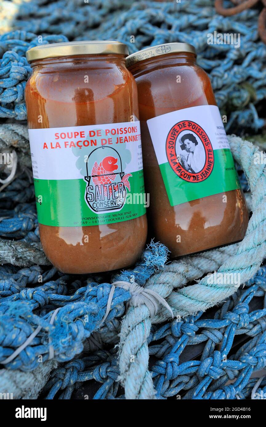 FRANCE, CALVADOS (14) NORMANDY, TROUVILLE, FISH SHOP DOMINIQUE PILLET ...