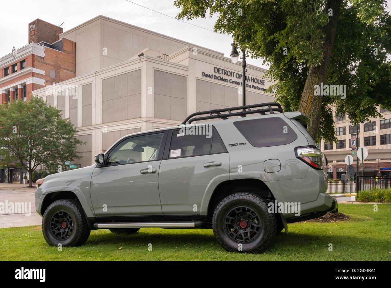 DETROIT, MI/USA - AUGUST 06, 2021: A 2021 Toyota 4Runner TRD Pro at the ...