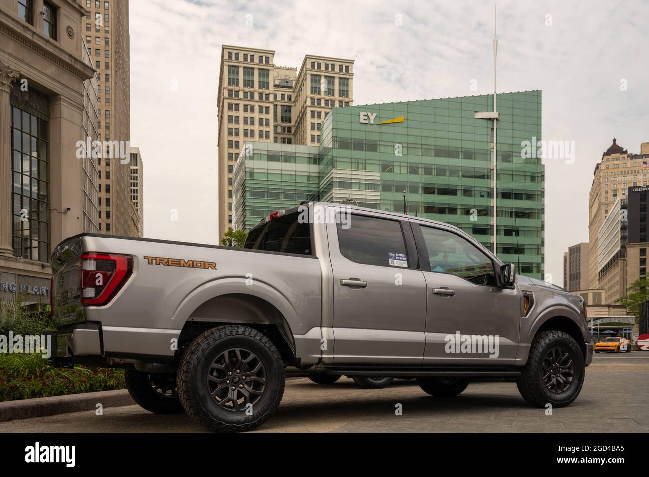 DETROIT, MI/USA - AUGUST 06, 2021: A 2021 Ford F-150 Tremor at the ...
