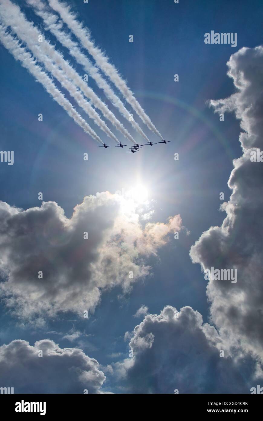 GB - England: The Red Arrows Royal Air Force Aerobatic Display Team ...