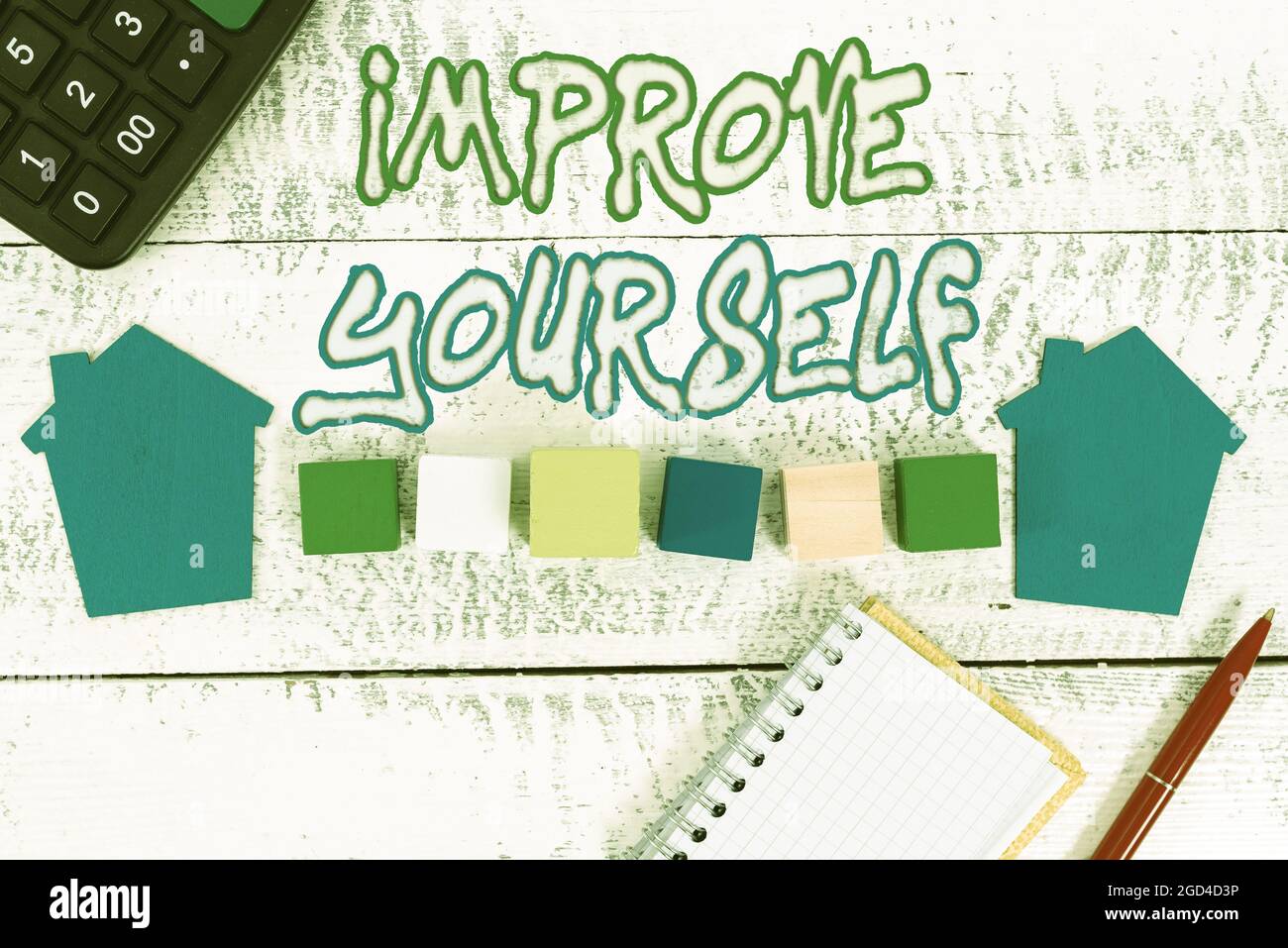 Conceptual caption Improve Yourself. Business concept making yourself a ... Conceptual caption Improve Yourself. Business concept making yourself a ...