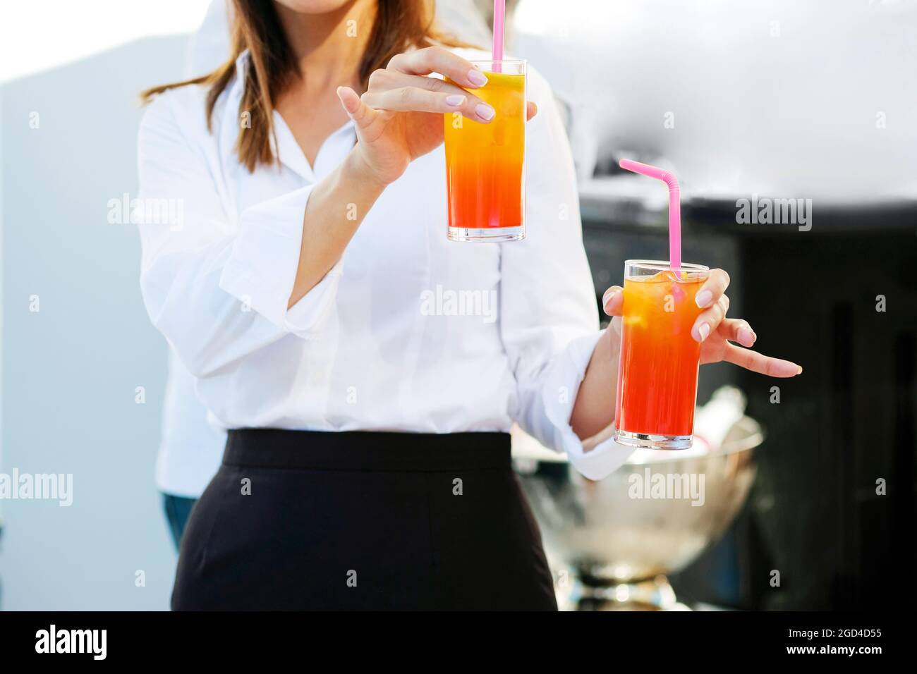 Business woman CEO Celebrate success achievement office project at the ...