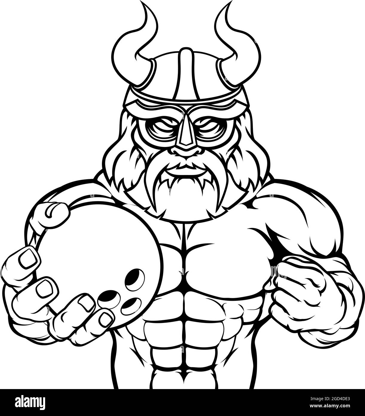 Viking Bowling Sports Mascot Stock Vector Image & Art - Alamy
