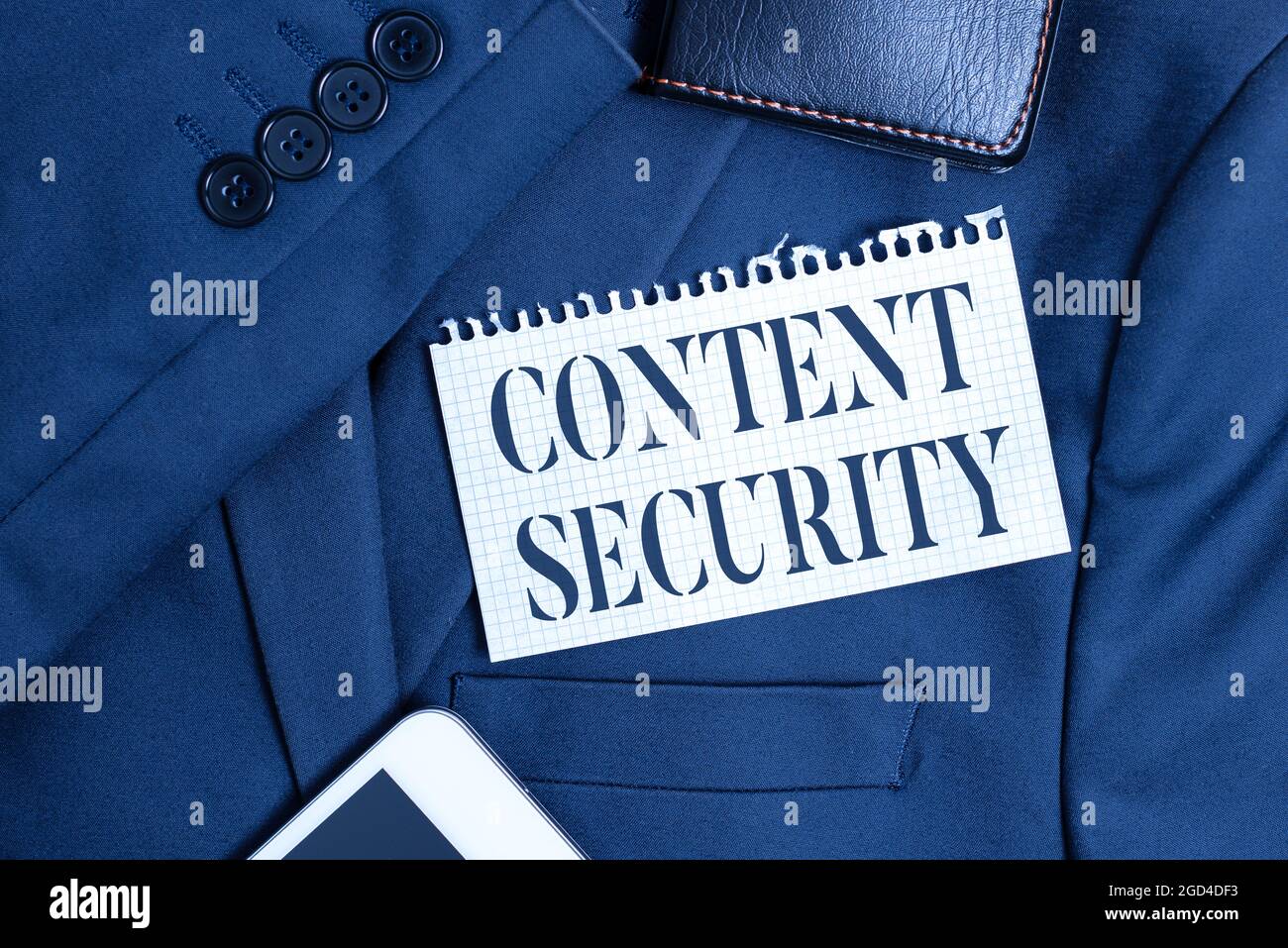 Text Caption Presenting Content Security Business Concept The