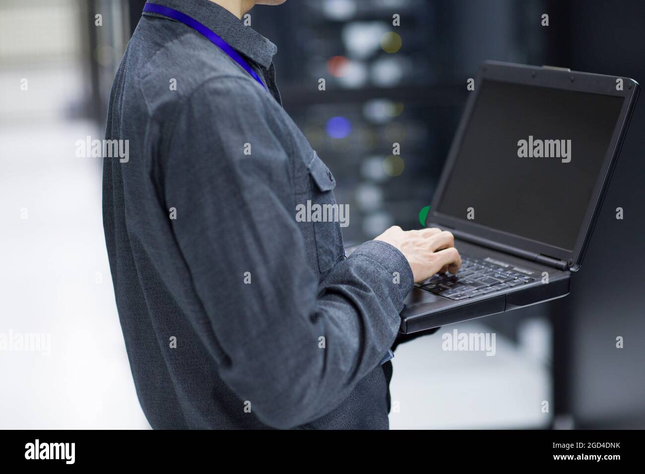 Indian technician working in server hi-res stock photography and images ...