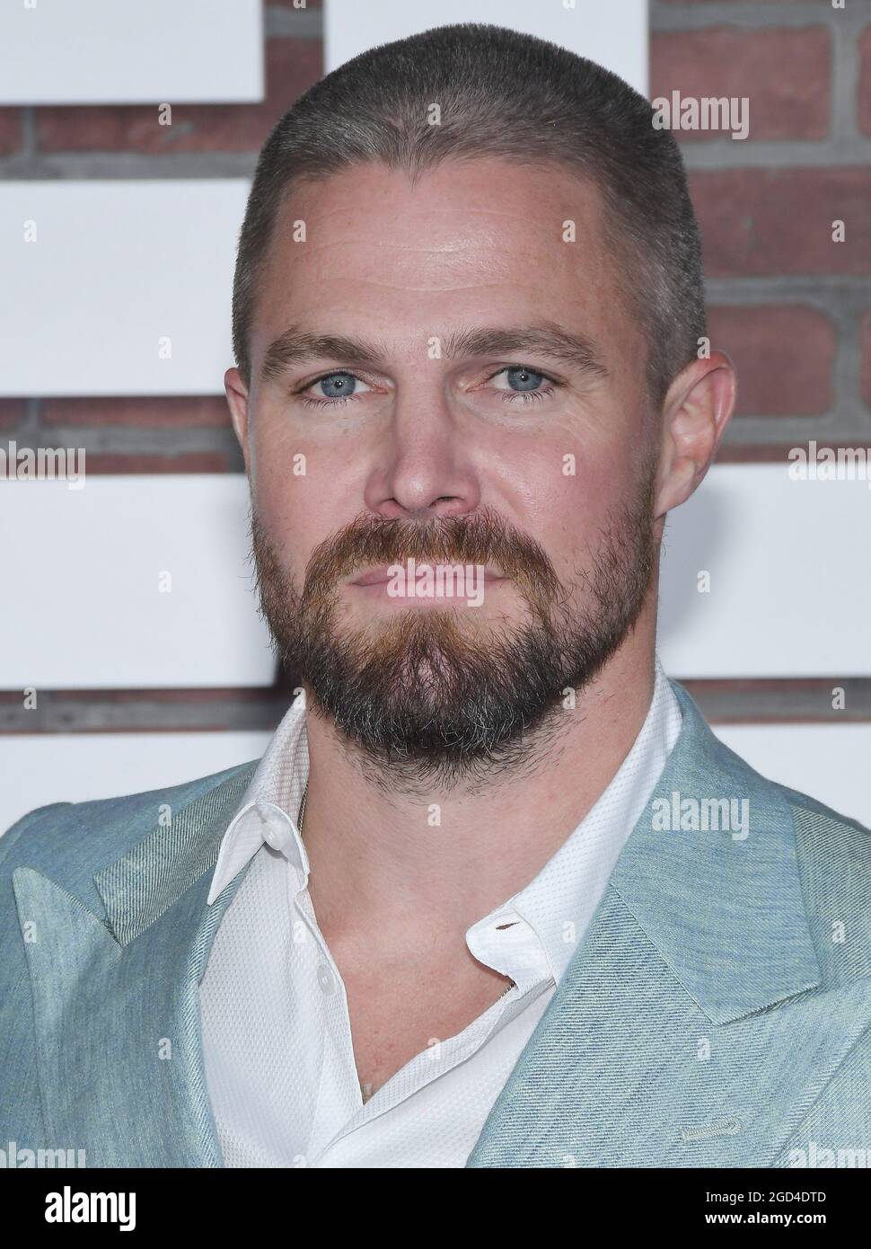 Los Angeles, CA , August 10, 2021. Stephen Amell arrives at STARZ's ...