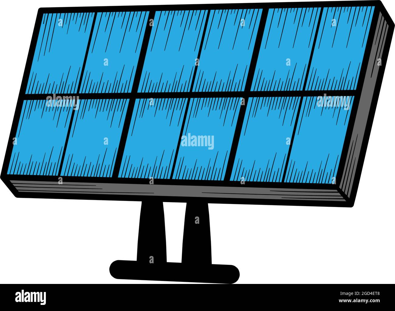 Solar tower power station Stock Vector Images - Alamy
