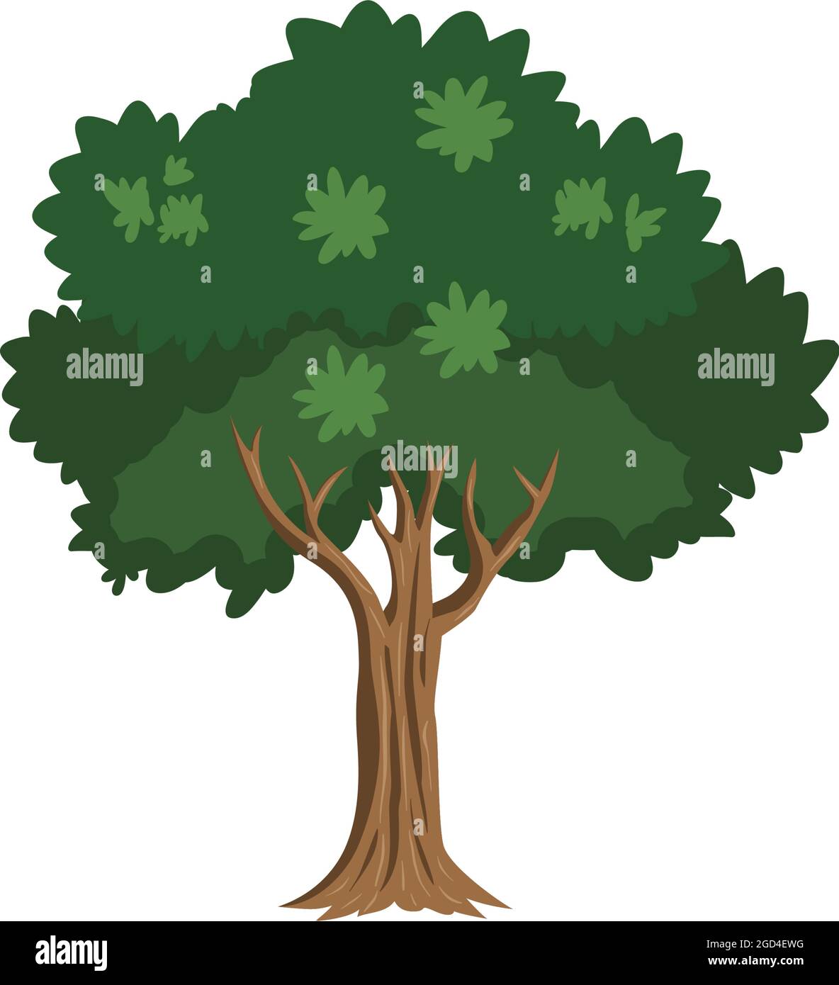 Green tree icon Stock Vector Images - Alamy