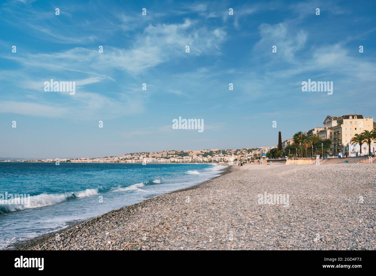 Beautiful beach coastline nice france hi-res stock photography and ...