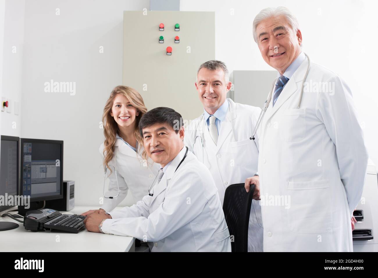 Doctors at work Stock Photo - Alamy