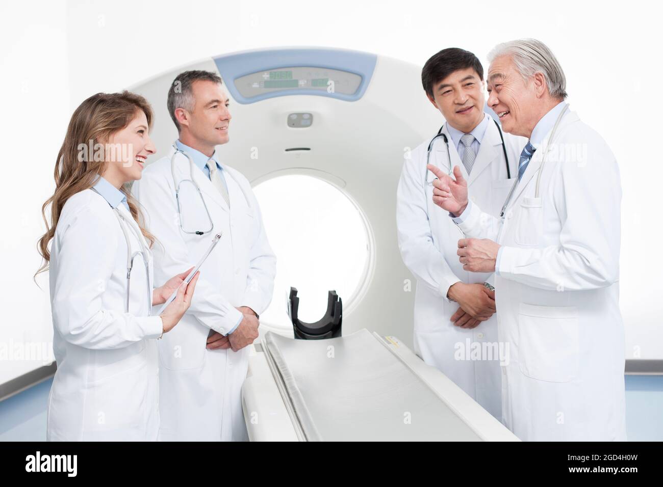 Doctors in CT room Stock Photo - Alamy