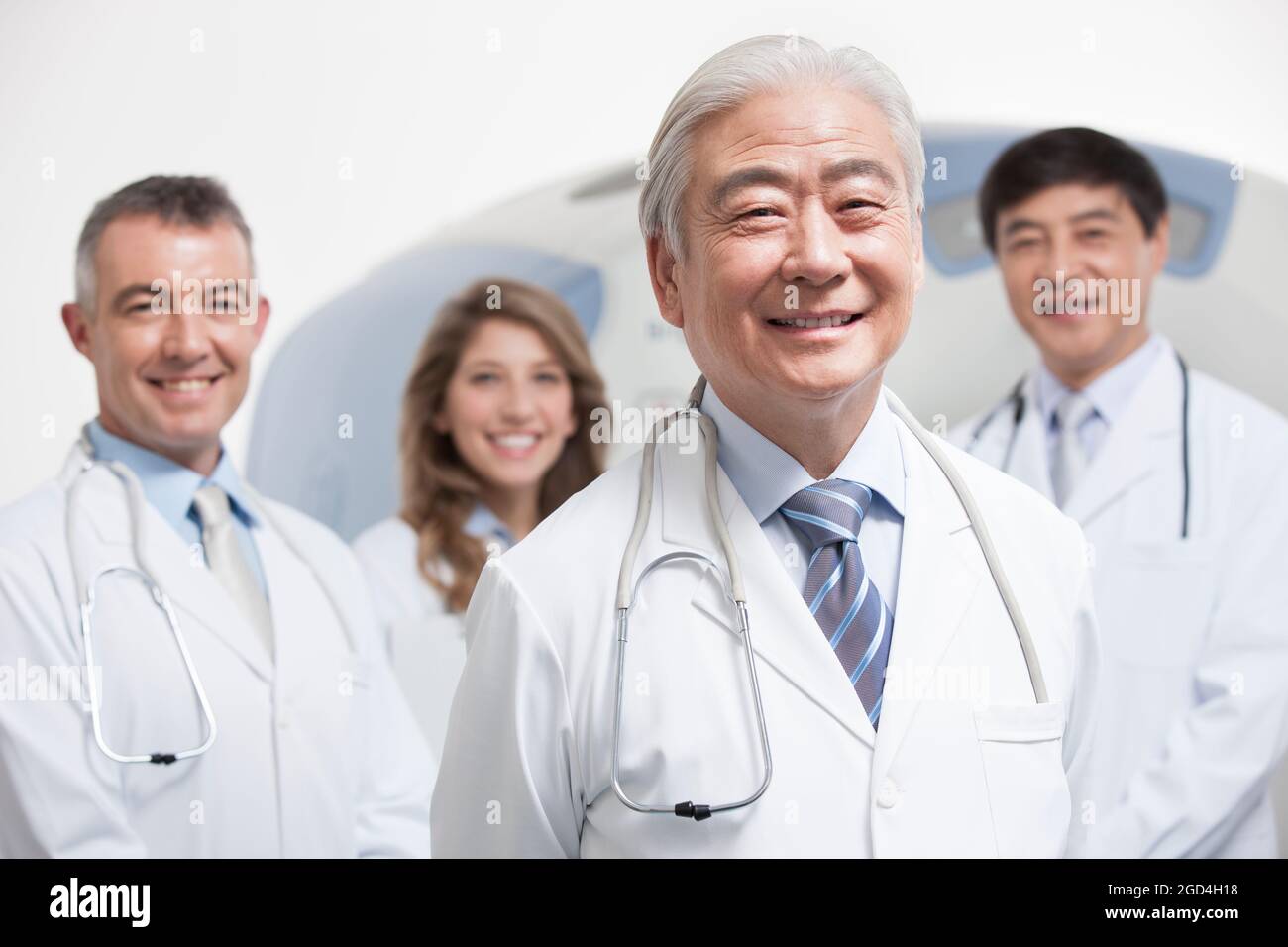 Doctors in CT room Stock Photo - Alamy