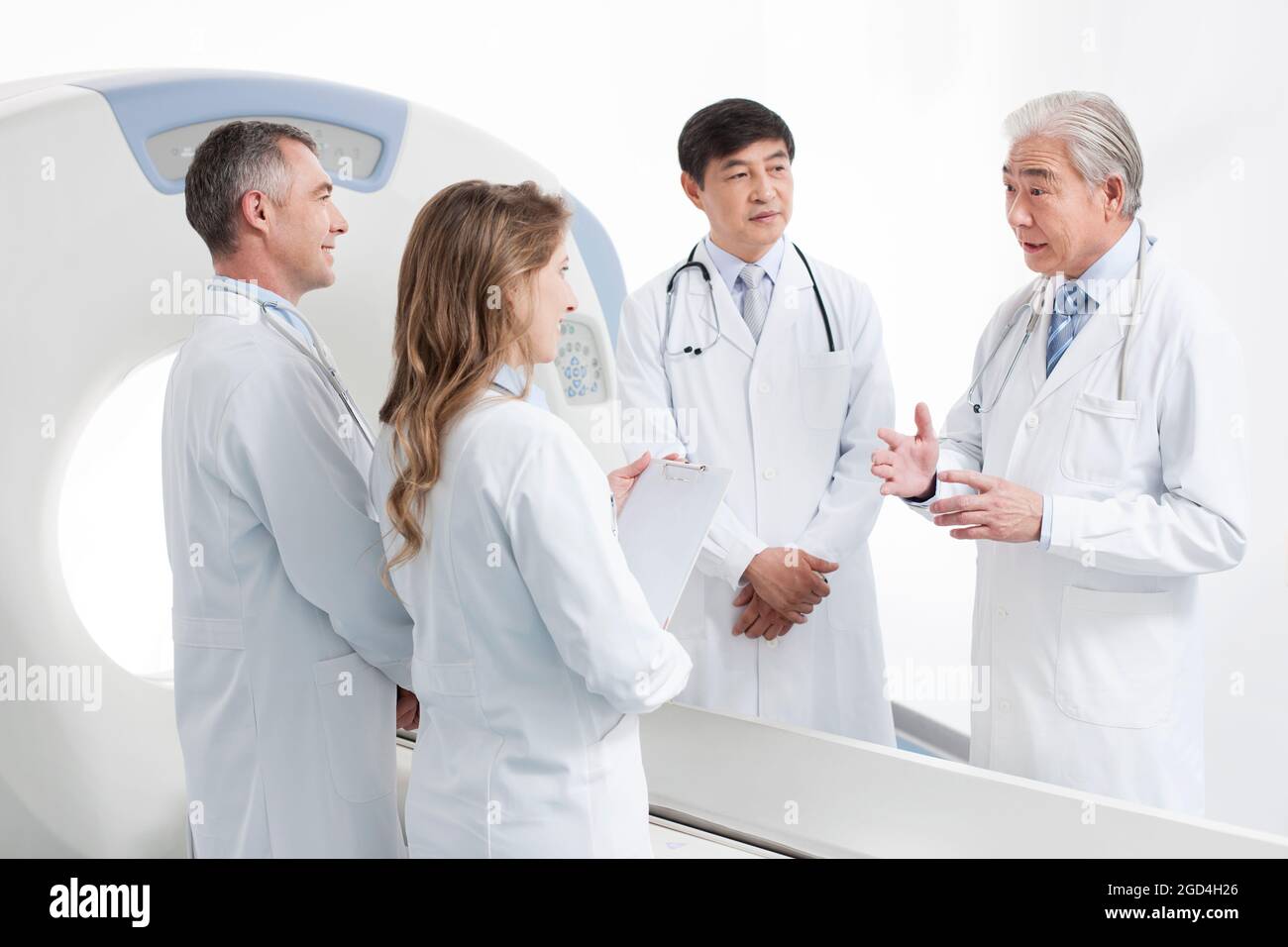 Doctors in CT room Stock Photo - Alamy