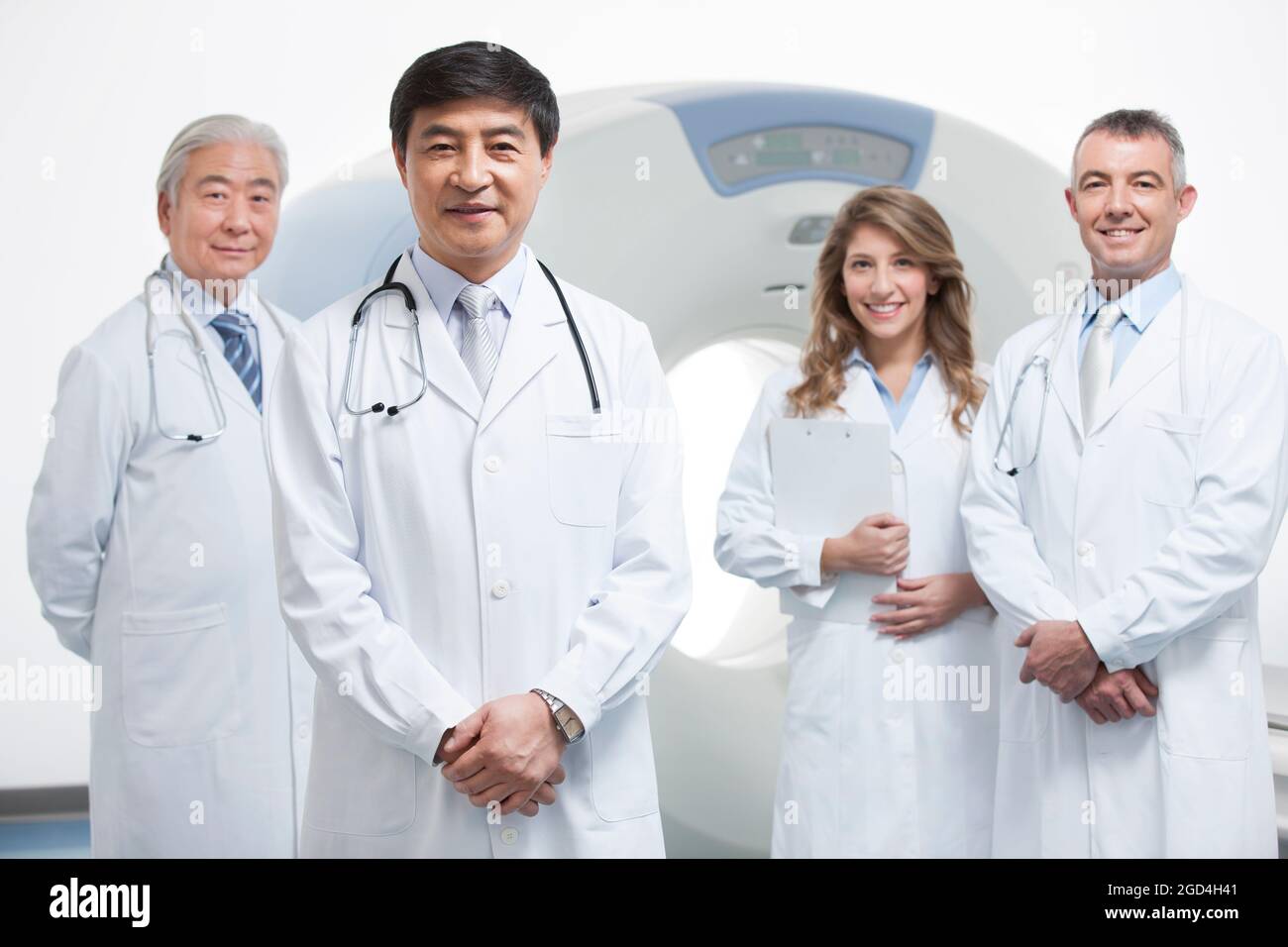 Doctors in CT room Stock Photo - Alamy