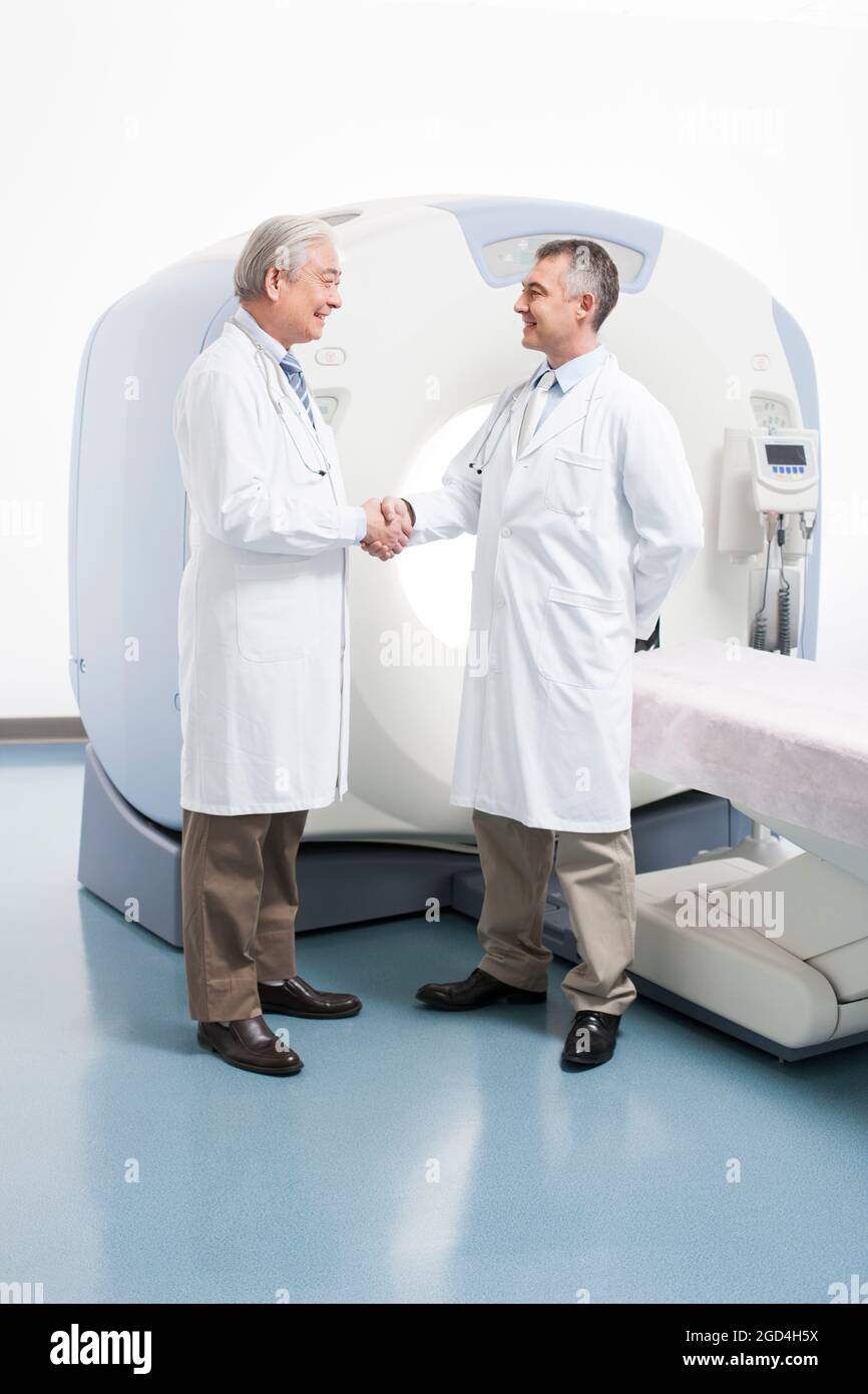 Doctors in CT room Stock Photo - Alamy