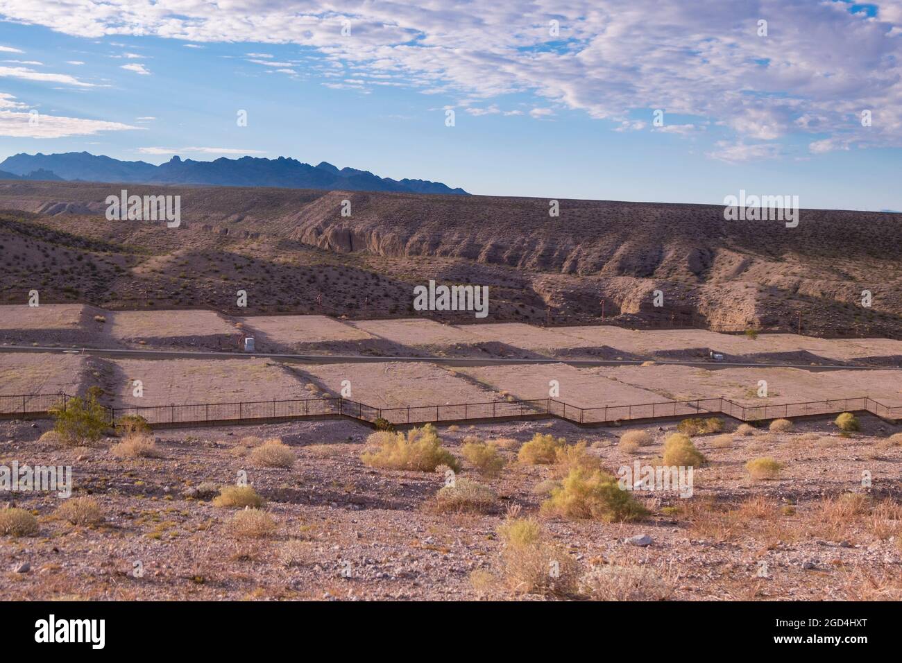 Undeveloped, empty real estate, construction house foundation plots in ...