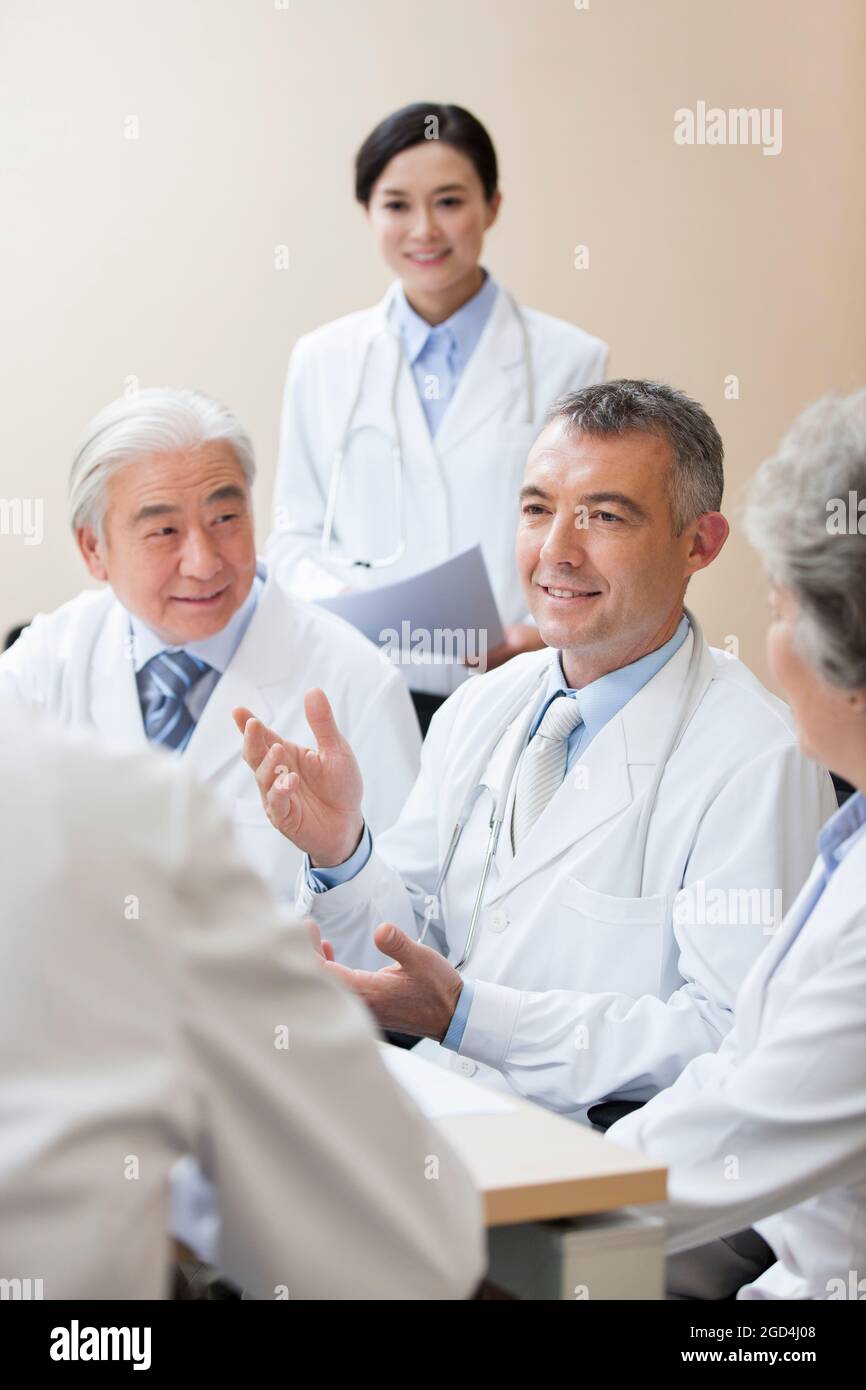 Medical experts holding a meeting Stock Photo - Alamy