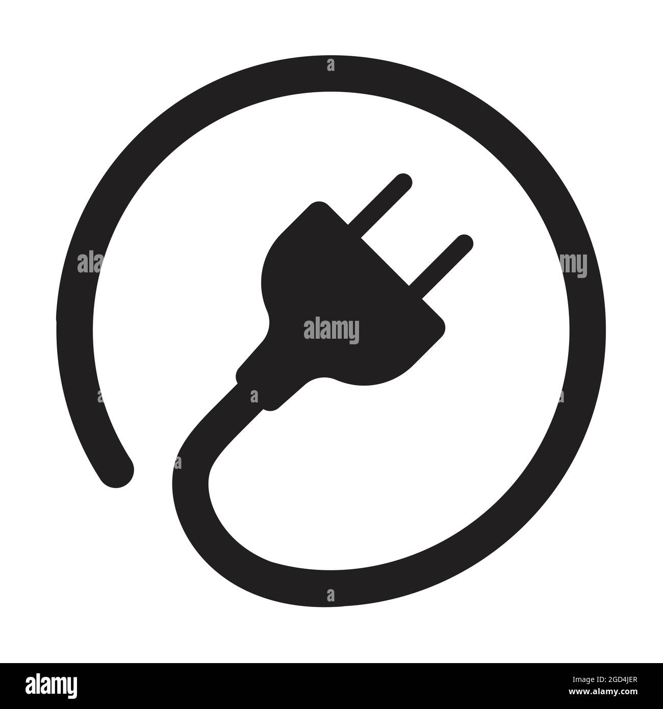 Plug in vector icon for graphic design, logo, web site, social media ...