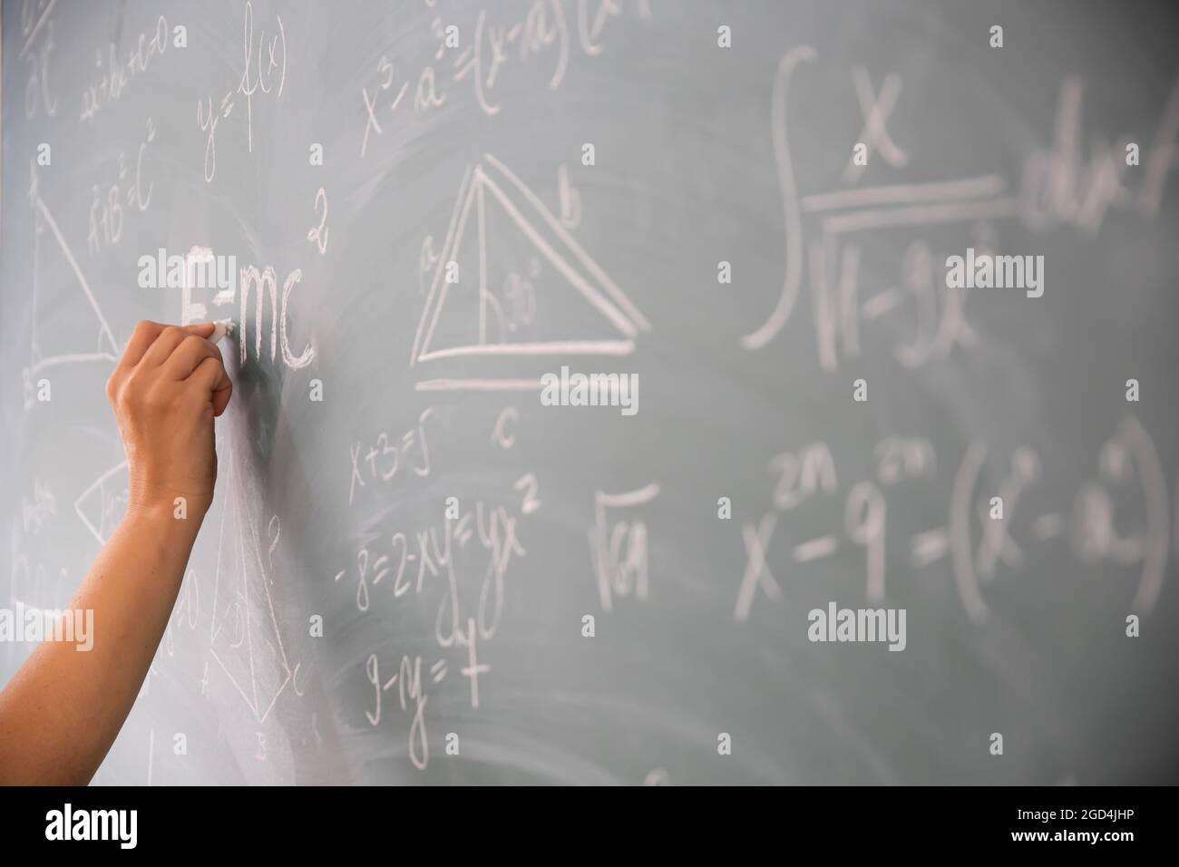 Mathematical equations hand hi-res stock photography and images - Alamy