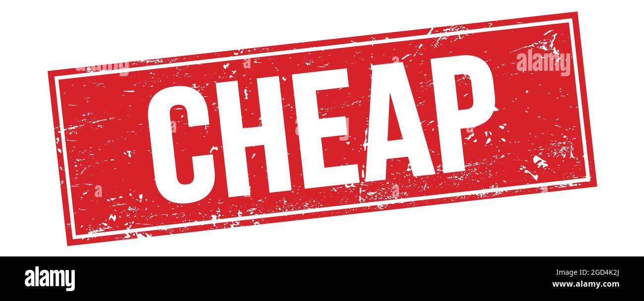 Cheap text on red hi-res stock photography and images - Alamy
