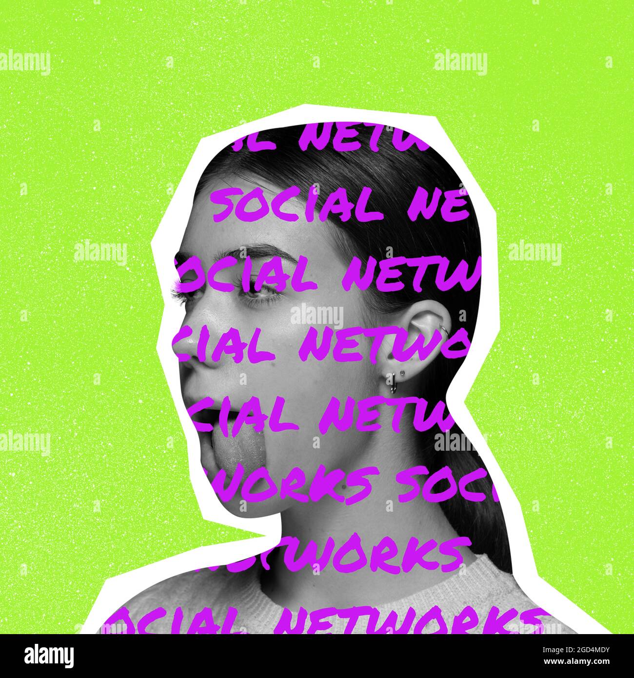 Modern design, contemporary art collage. Inspiration, idea, trendy ...