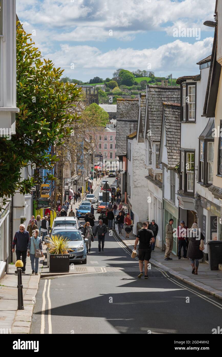 Totnes town centre south devon england uk hi-res stock photography and ...