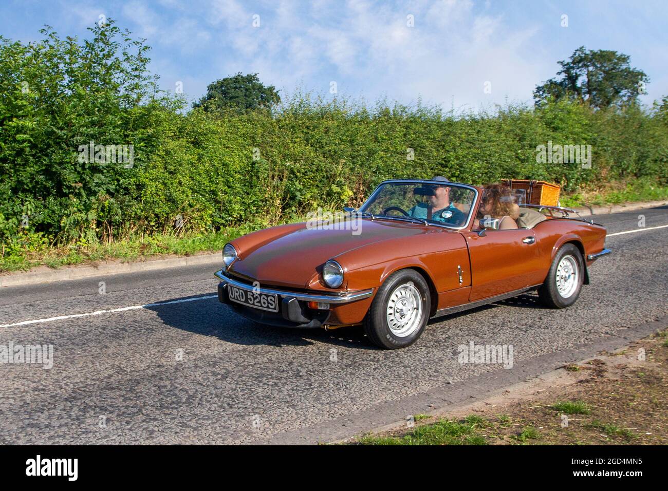 1978 70s brown Triumph Spitfire 2dr cabrio British front-engined, rear ...