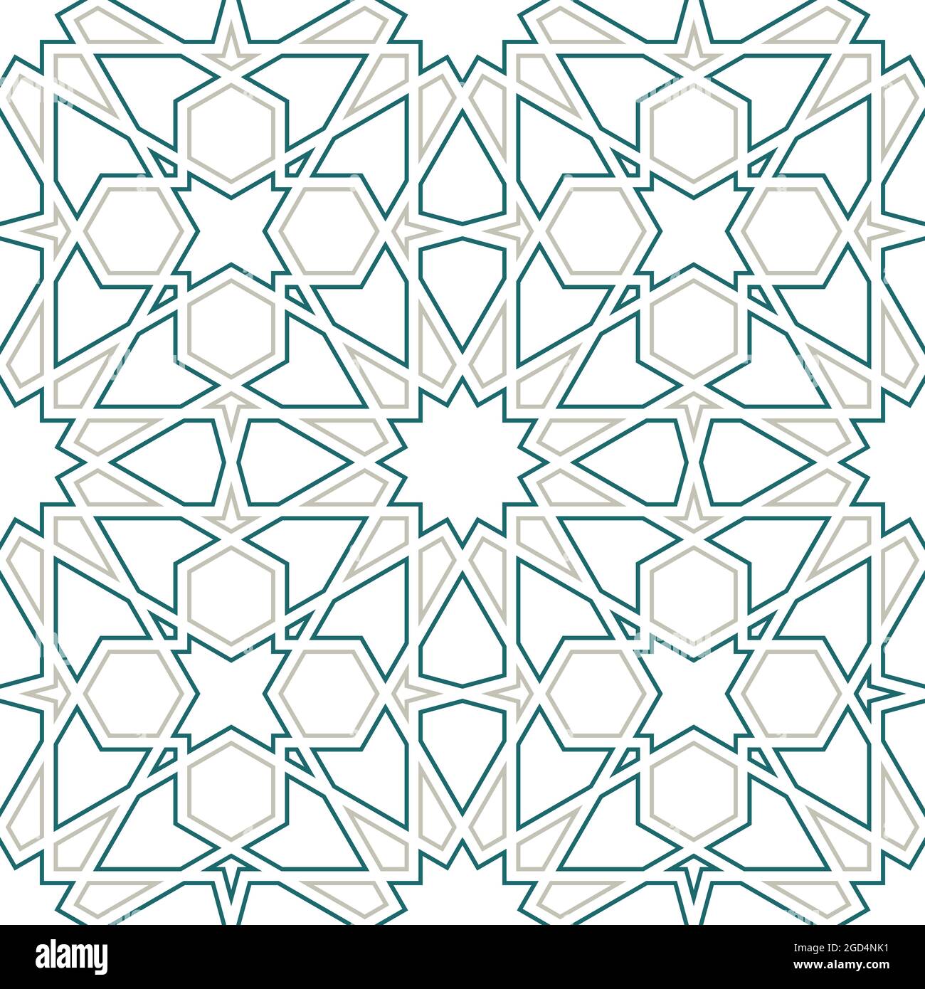 Persian geometric Islamic pattern of Ramadan cards Stock Vector Image ...