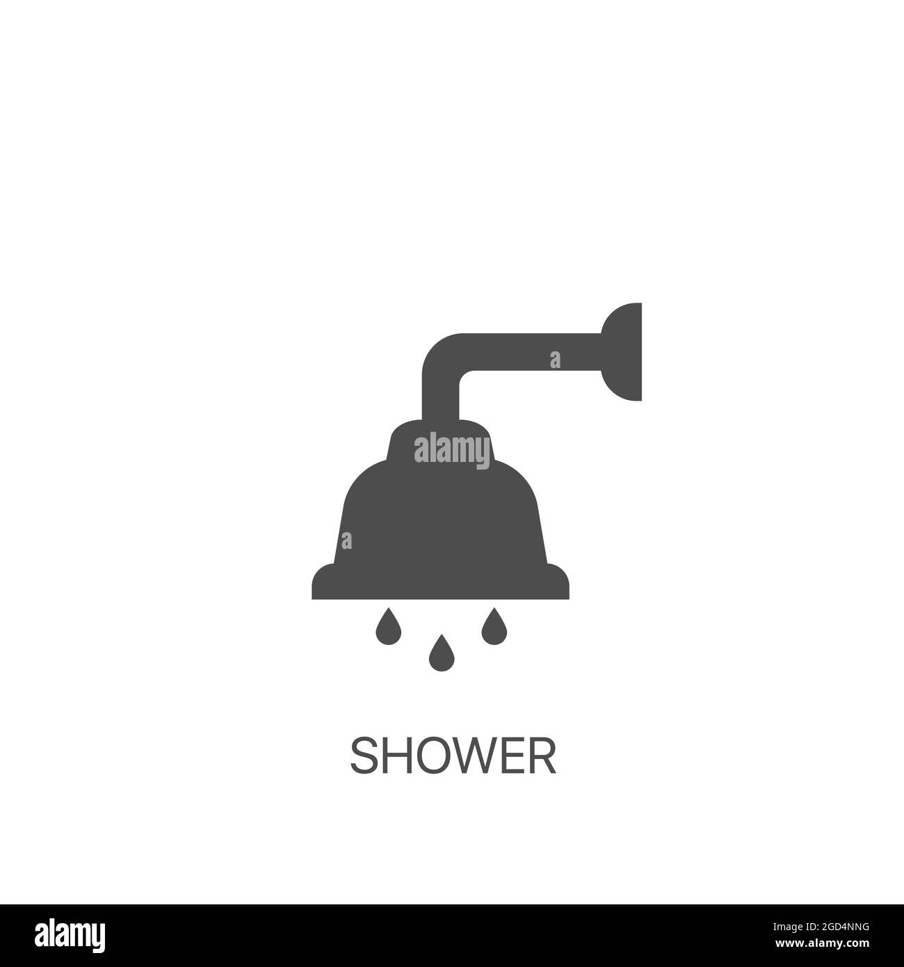 Shower vector icon. Shower icon page symbol for your web site design ...