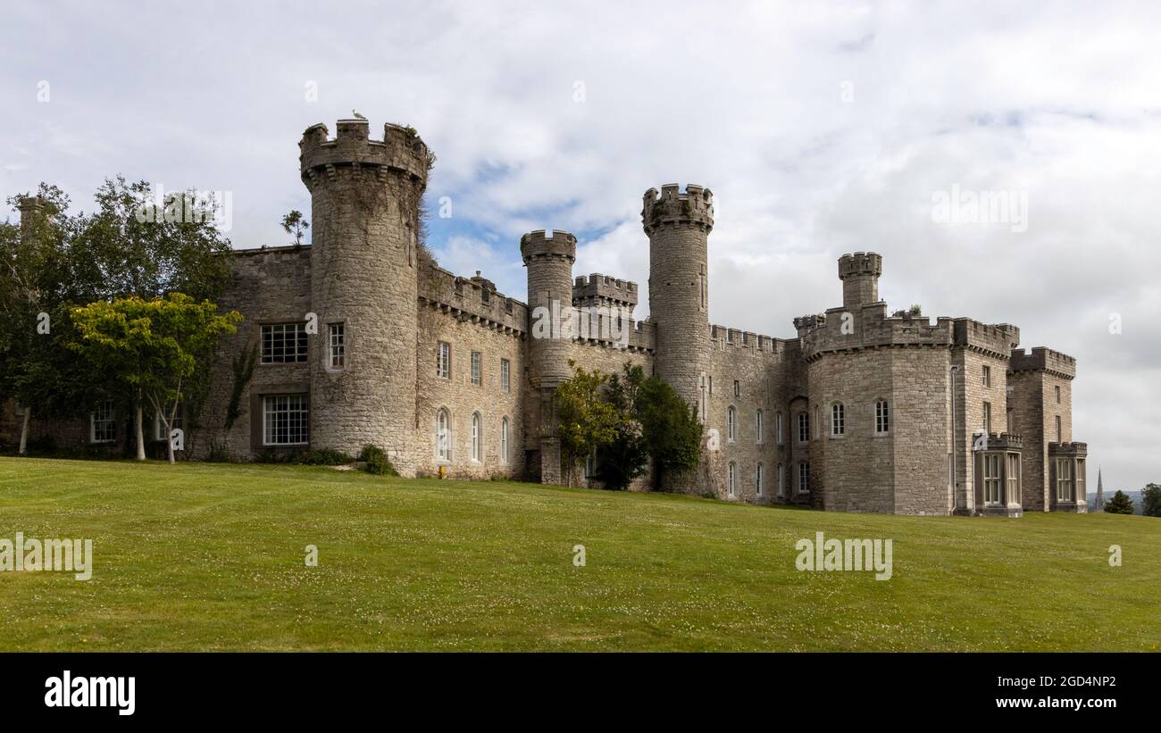 Bodelwyddan Castle in north Wales Stock Photo - Alamy