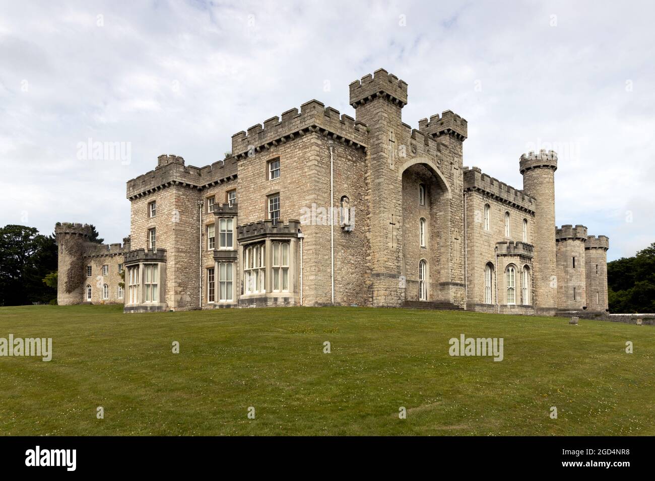 Bodelwyddan Castle in north Wales Stock Photo - Alamy