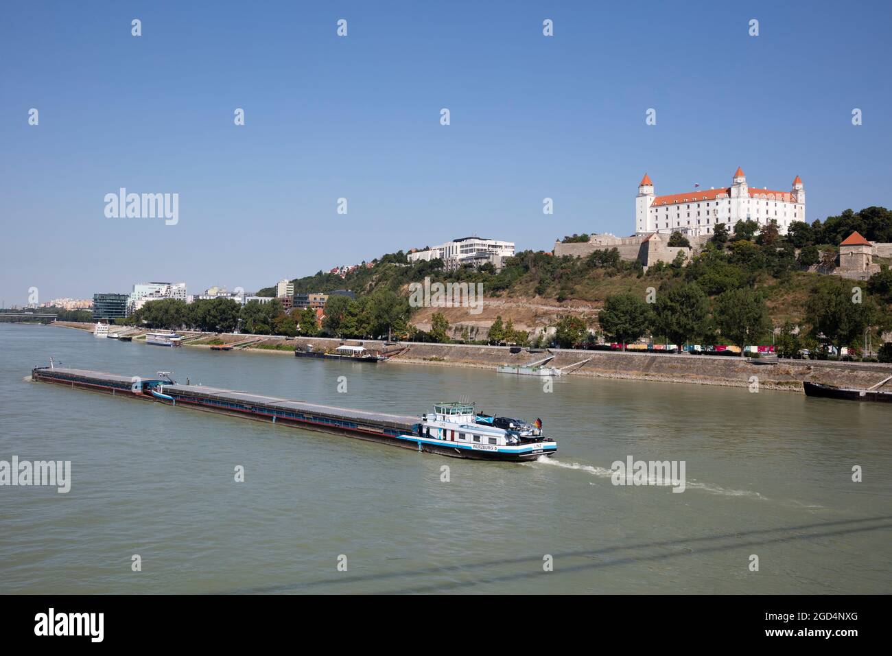 Danube with cargo ships hi-res stock photography and images - Alamy