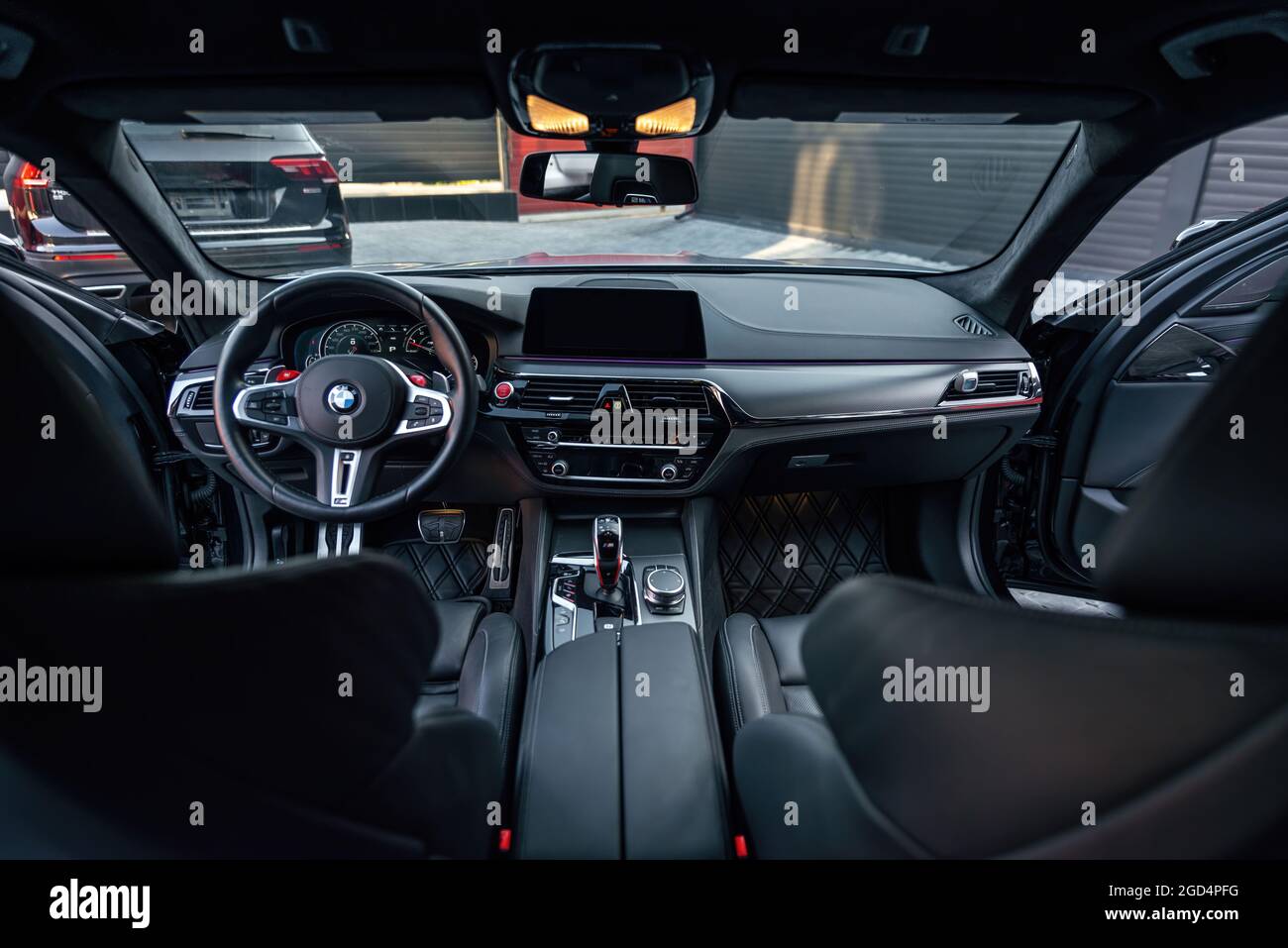 Ukraine, Odessa - July 8, 2021: BMW M5 strong sports car. Competition ...