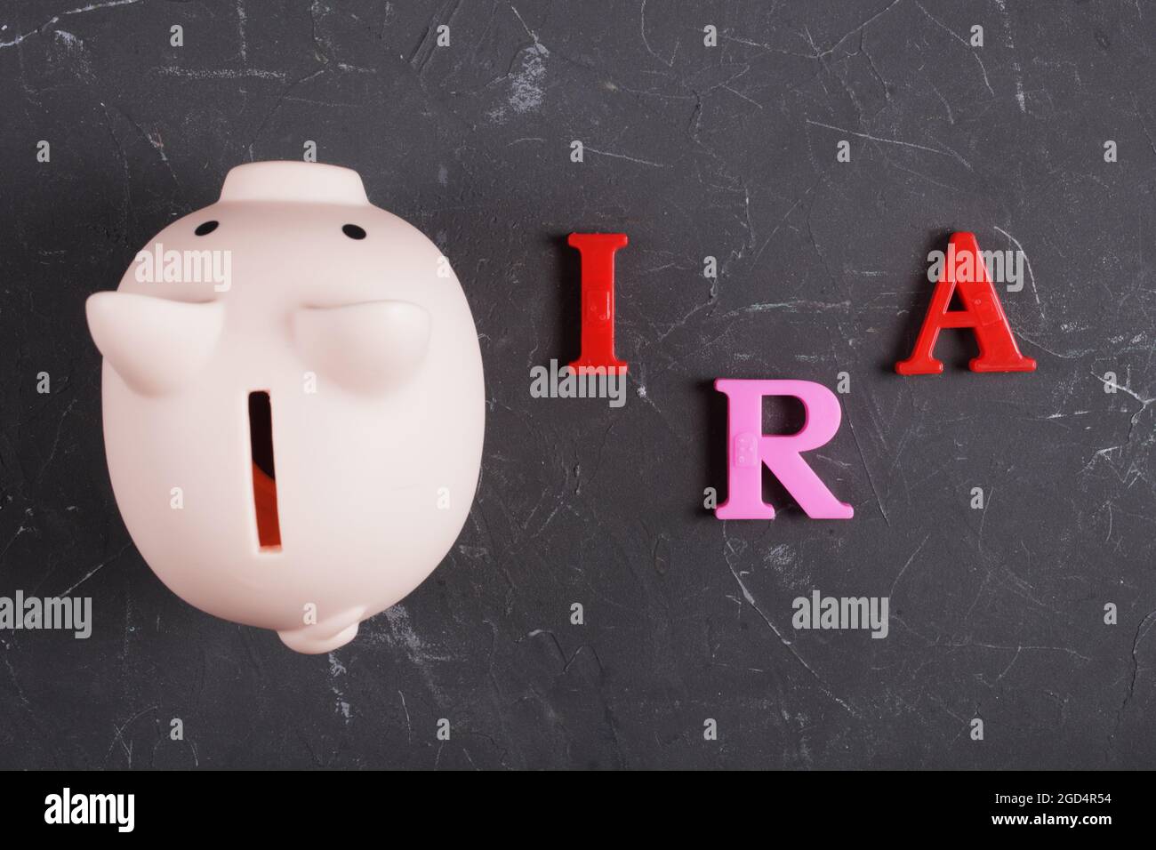 retirement concepts, retirement concept, pig piggy bank on dark ...