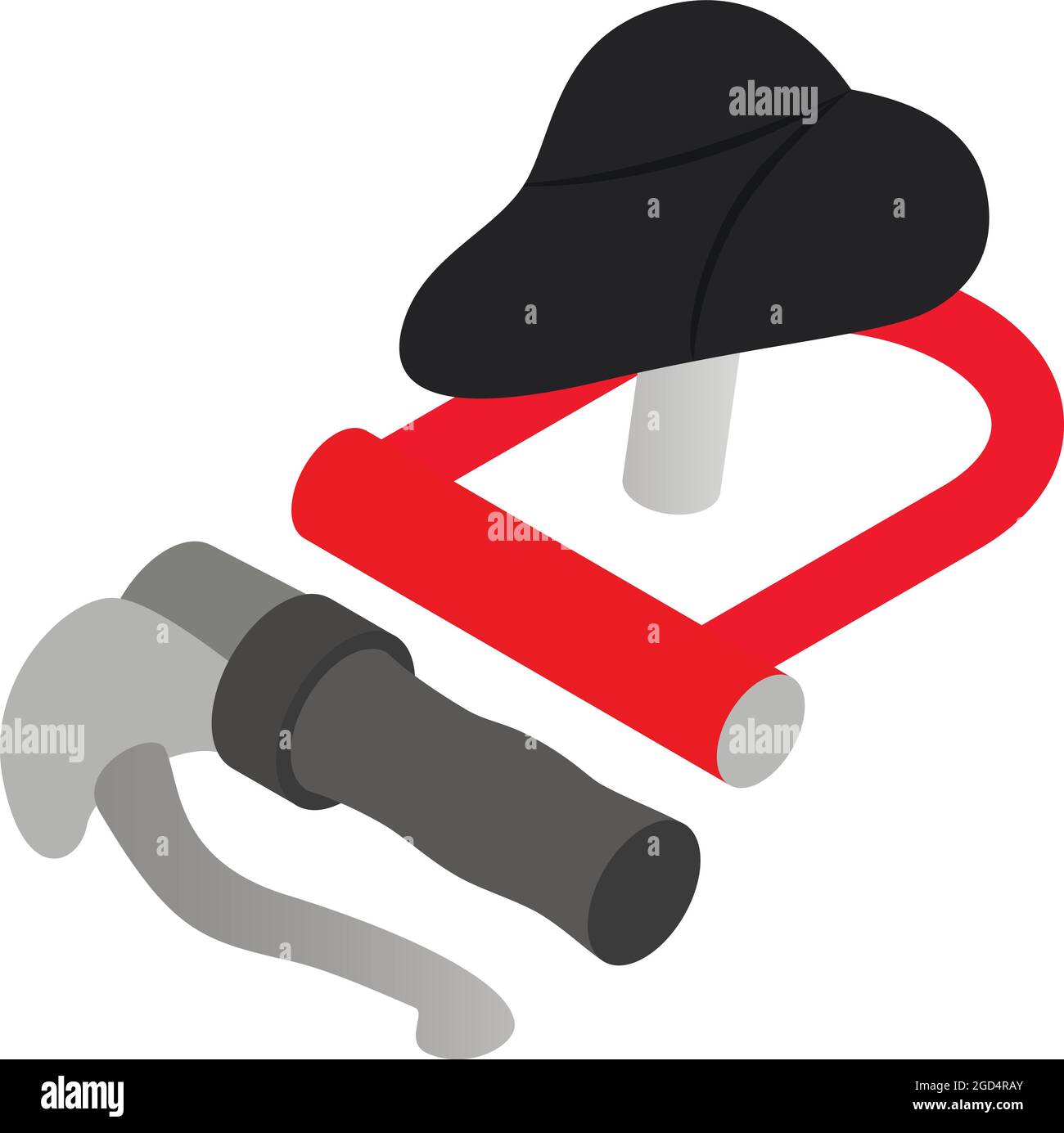 Bike brake isometric 3d icon hi-res stock photography and images - Alamy