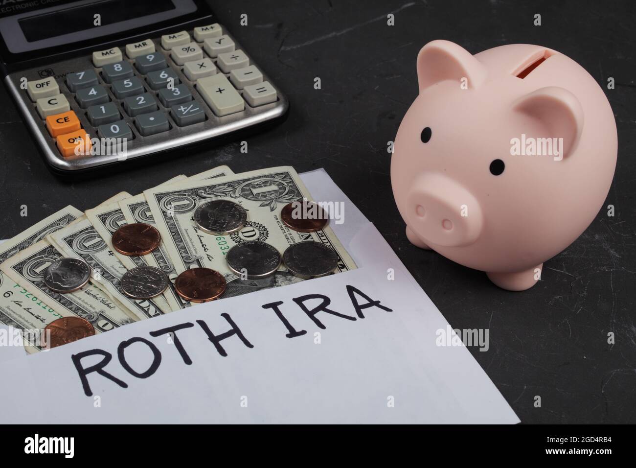 retirement concepts, retirement concept, piggy bank pig next to ...