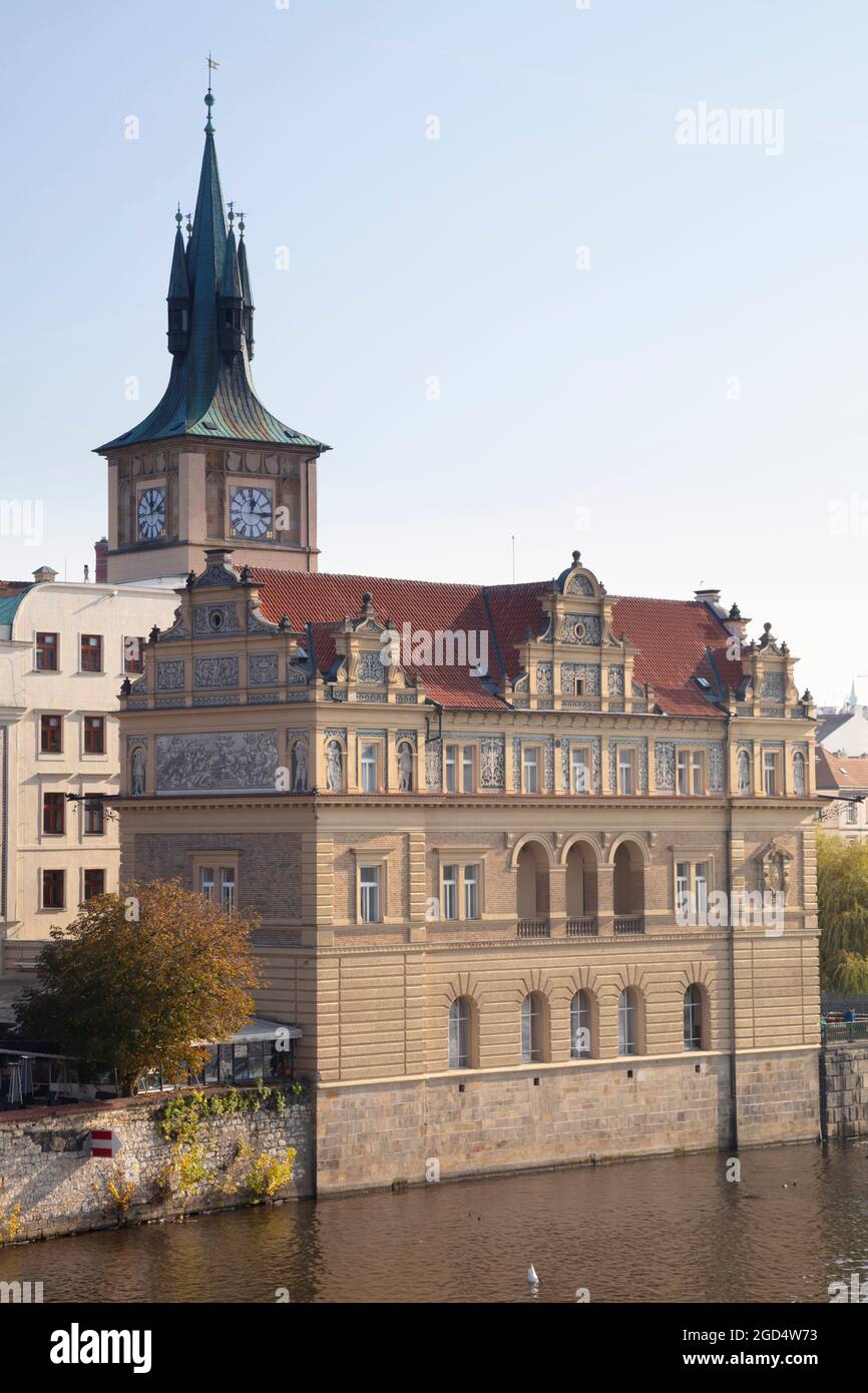 geography / travel, Czechia, Bohemia, Prague, Smetana quay, Bedrich ...