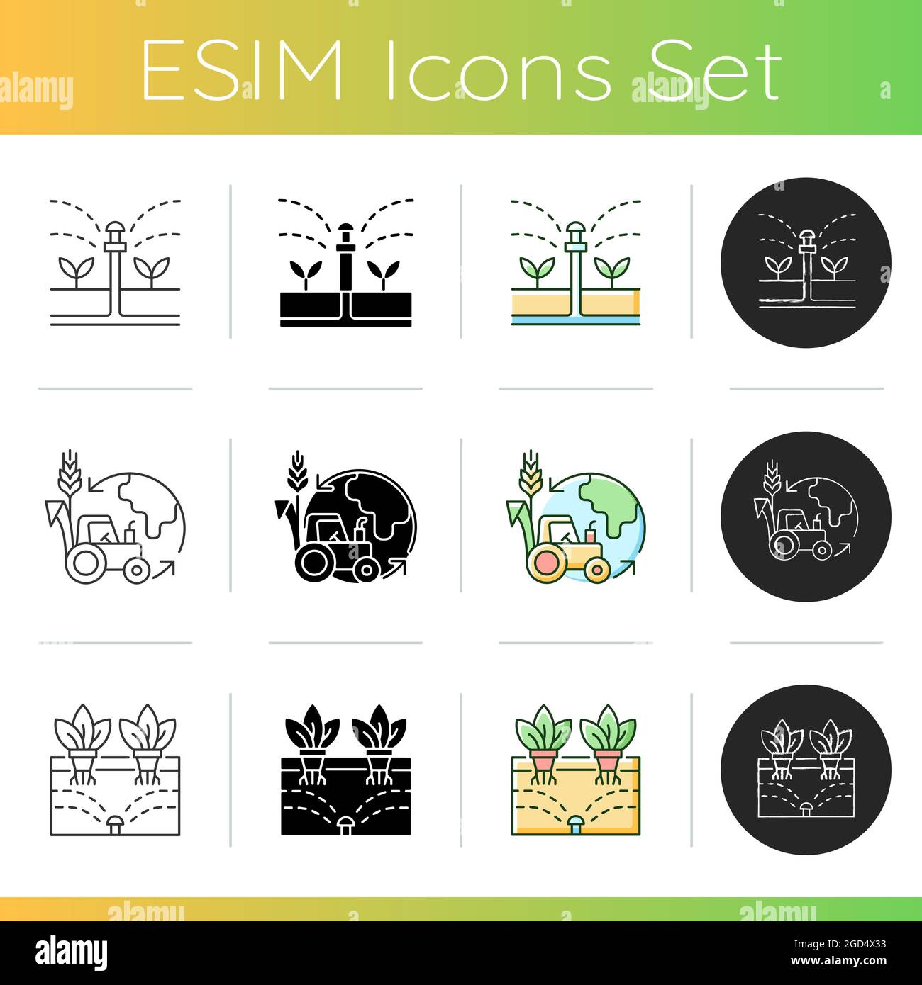 Environmental farming icons set Stock Vector Image & Art - Alamy