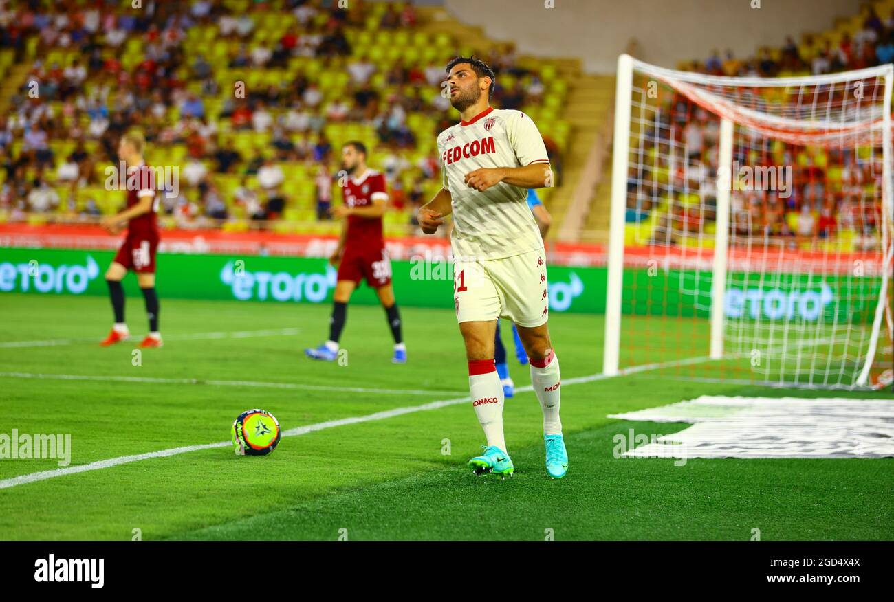 Monaco, Monte-Carlo - August 10, 2021: AS Monaco - AC Sparta Prague CL ...