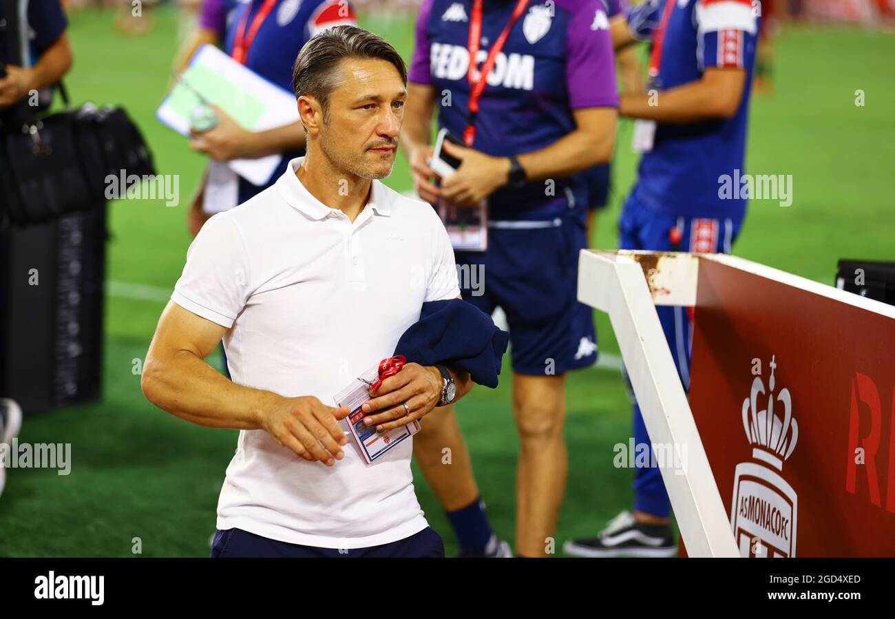 Monaco, Monte-Carlo - August 10, 2021: AS Monaco - AC Sparta Prague CL ...