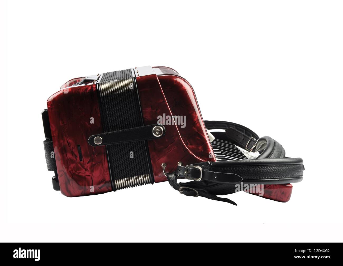 Closed accordion isolated on white background Stock Photo - Alamy