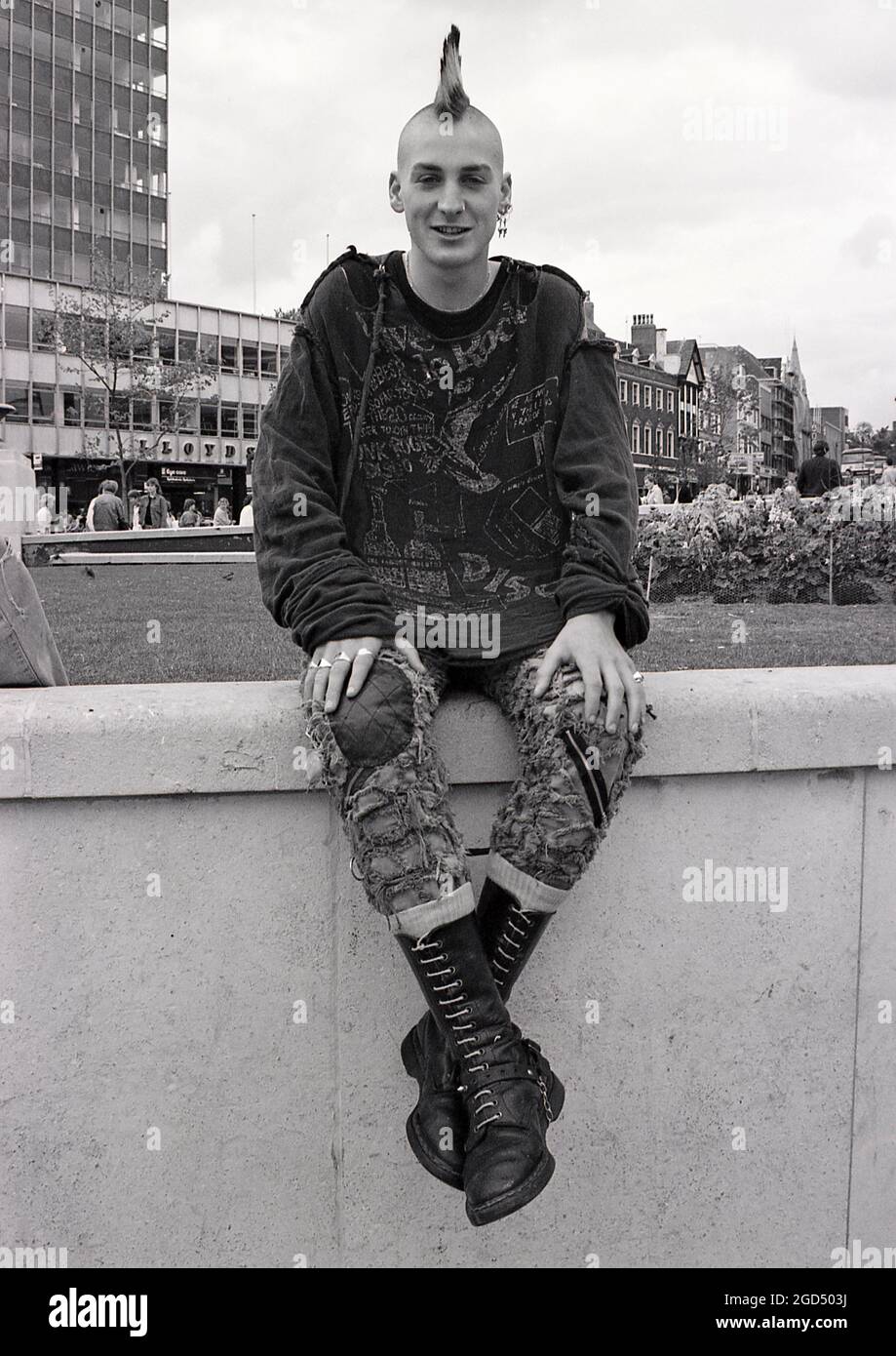 Punk, Nottingham UK 1986 Stock Photo - Alamy