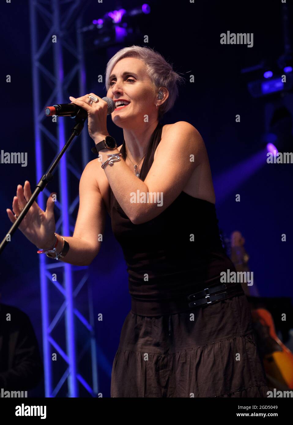 Alison Wheeler of The South performing at Wickham Festival, Hampshire ...