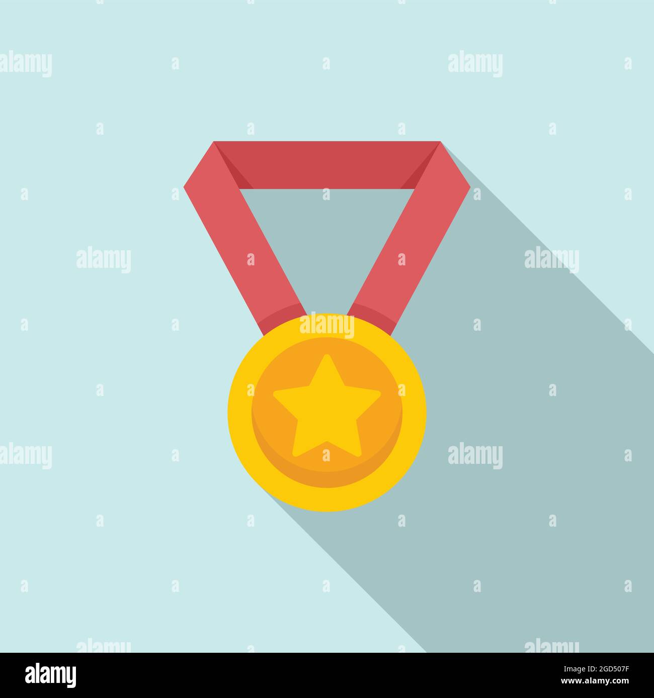 Quality medal icon flat vector. Certificate award. Premium badge Stock ...